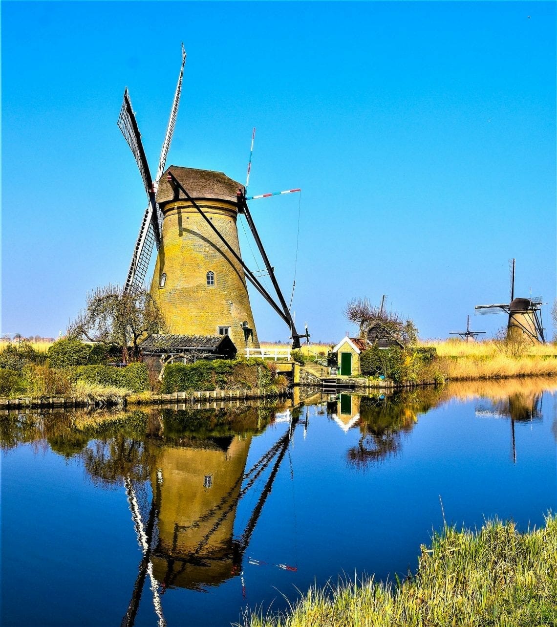 The Kinderdijk Windmills of The Netherlands - Wanderers Compass